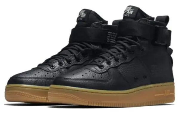 Nike Sf Air Force 1 Mid High Top Sneakers - Black