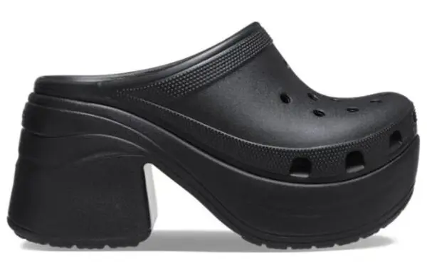 CROCS Siren Platform Clogs - Black