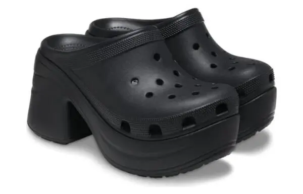 CROCS Siren Platform Clogs - Black