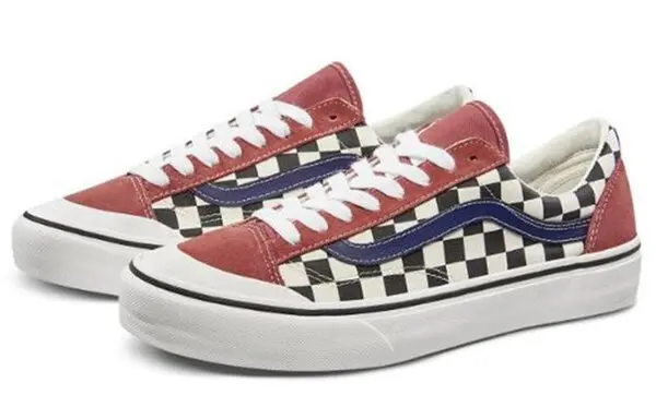 VANS Style 36 Sf Two Tone Salt Wash Sneakers - Black/red