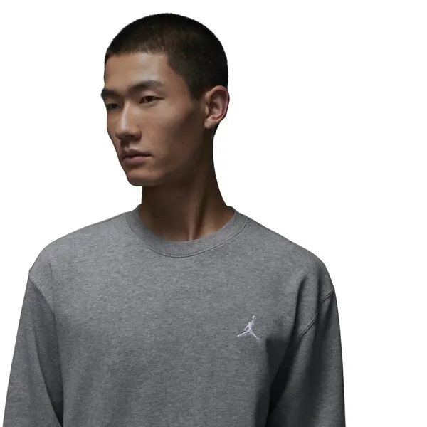 JORDAN Essentials Loopback Fleece Crew-neck Sweatshirt 'grey