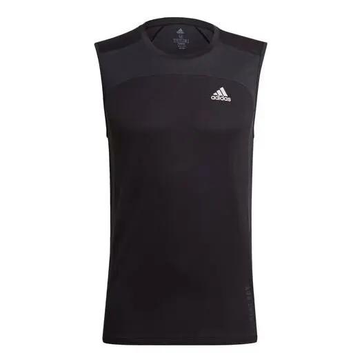 Adidas Sleeveless Running Sports Vest - Black
