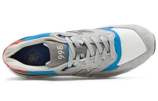 NEW BALANCE 998 Made In Usa Athletic Sneakers - Gray/blue/red