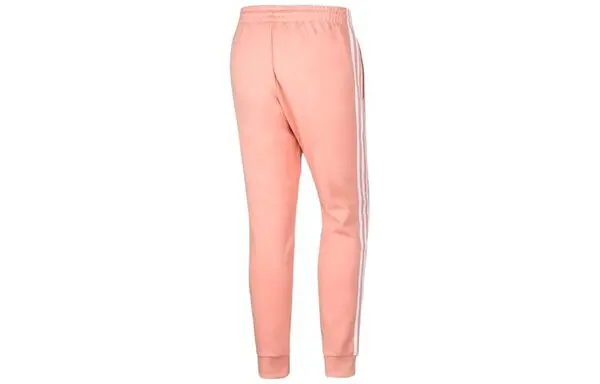 Adidas Originals Sst Tp Solid Color Straight Sports Pants - Pink
