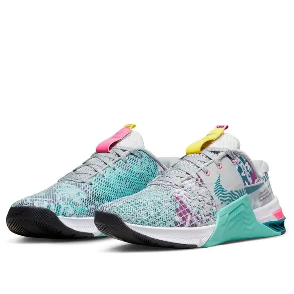 Nike Metcon "graffiti Graphics" Athletic Sneakers - Green/grey