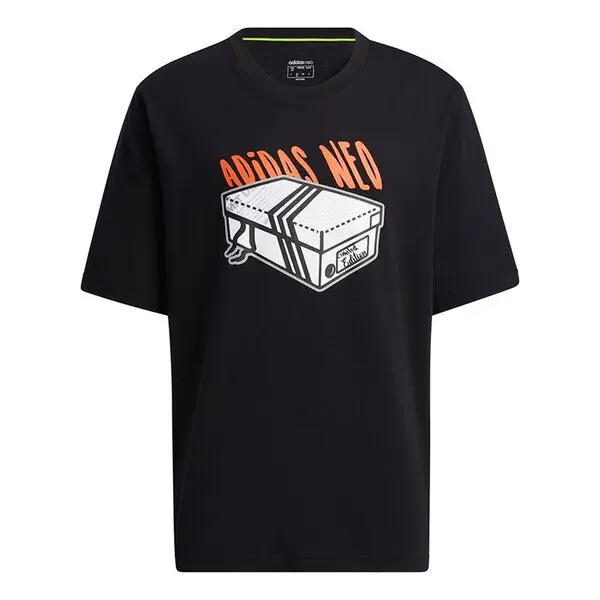 Adidas Neo Brlv Tee1 Casual Sports Breathable Short Sleeve - Black