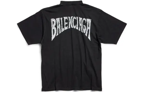 Balenciaga Tropical T-shirt Medium Fit - Black