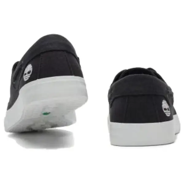 Timberland Low Top Lace Up Canvas Sneakers - Black