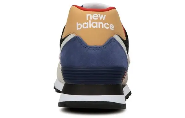 NEW BALANCE 574 Sneakers - Cream/blue/brown
