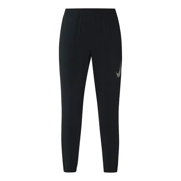 Nike Dri-fit Running Training Quick-dry Zipper Sports Pant Male - Black