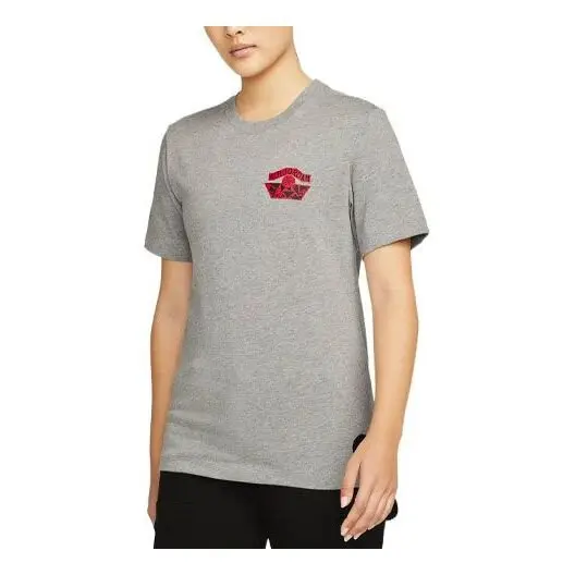 JORDAN X Nina Chanel Abney T-shirt - Grey/red/multi-color