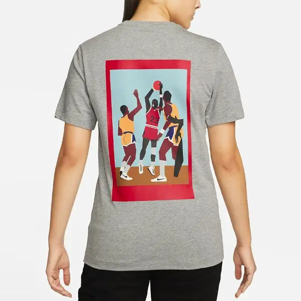 JORDAN X Nina Chanel Abney T-shirt - Grey/red/multi-color