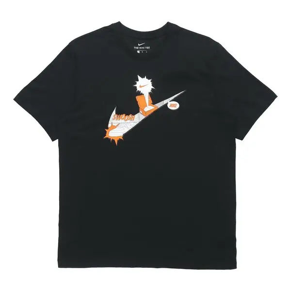 Nike Graphic Print Knit T-shirt - Black