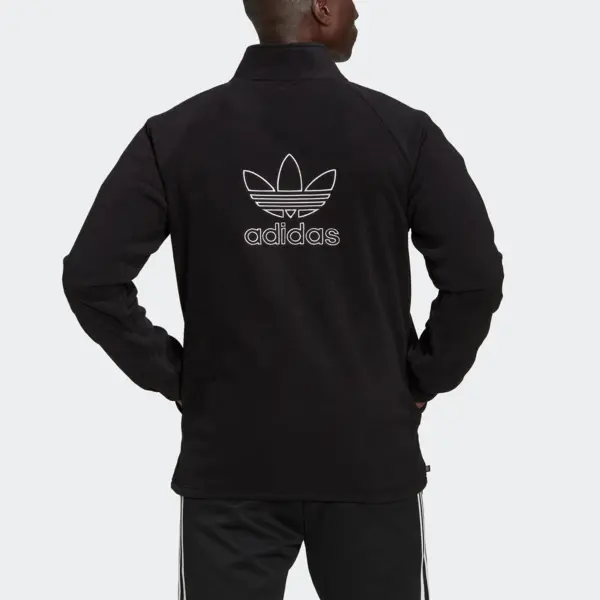 Adidas Adicolor Classics Trefoil Teddy Fleece Zip Up Jacket