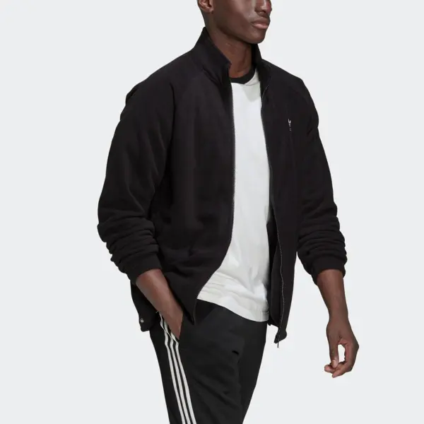 Adidas Adicolor Classics Trefoil Teddy Fleece Zip Up Jacket