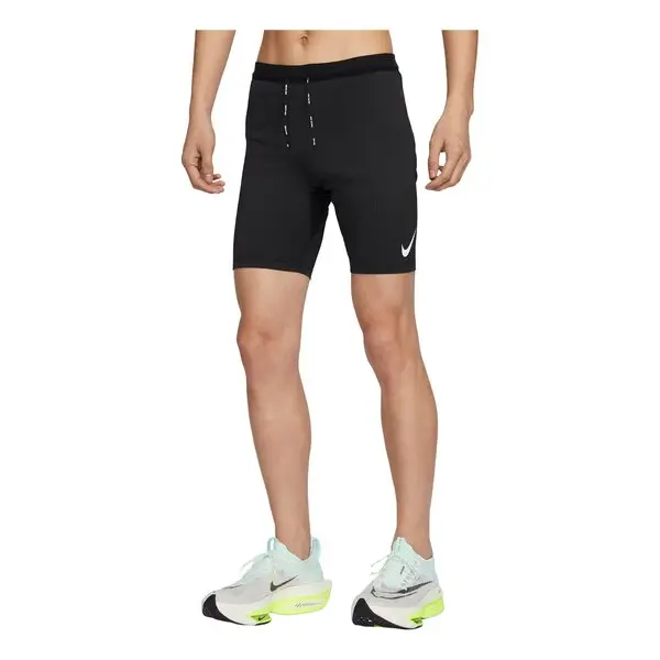 Nike Aeroswift Dri-fit Adv Running 1/2-length Leggings Asia Sizing - Black
