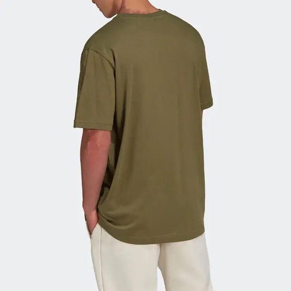 Adidas Originals Logo Printing Round Neck Short Sleeve Green - Default Color