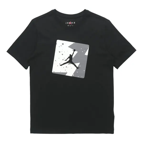 JORDAN Poolside Chest Print T-shirt - Black