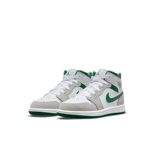 JORDAN 1 Mid Se "grey Pine Green - White/green
