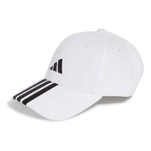 Adidas 3 Stripes Baseball Cap - White/black