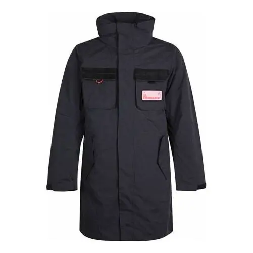 JORDAN Air Hooded Long Jacket - Black