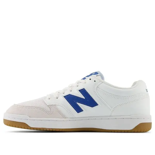 NEW BALANCE 480 Low Top Lace-up Sneakers - White/blue