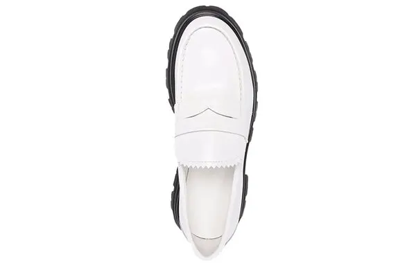 Alexander McQueen Wander Loafer Shoes - White/black