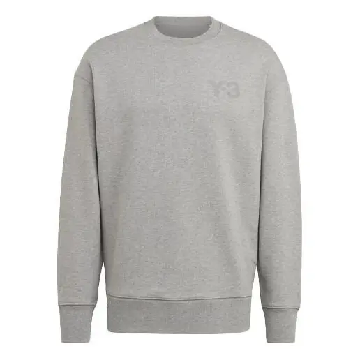Adidas Y-3 Ss21 Logo Round Neck Pullover - Gray