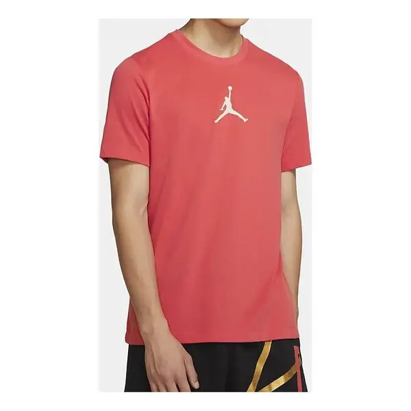 JORDAN Jumpman Dfct Ss Crew Round Neck Short Sleeve Small T-shirt - Red