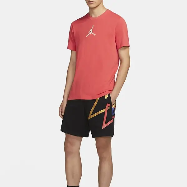 JORDAN Jumpman Dfct Ss Crew Round Neck Short Sleeve Small T-shirt - Red