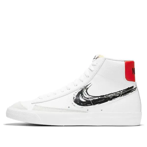 Nike Blazer Mid '77 Vintage 'brushstroke' High Top Sneakers - White