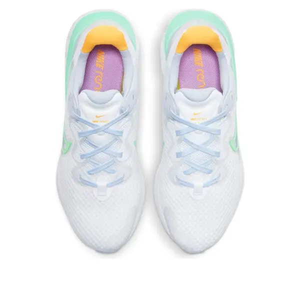 Nike Renew Run 2 Athletic Sneakers - White/green/