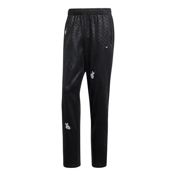 Adidas Mickey Mouse X Originals Embroidered Monogram Firebird Track Pants Asia Sizing - Black