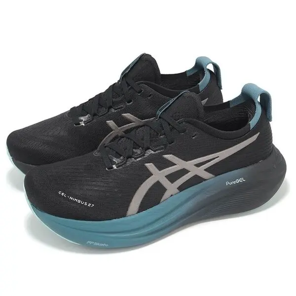 Asics Gel-nimbus 27 Lite-show Cn Athletic Shoes - Black/teal