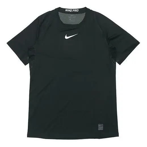 Nike Pro Short Sleeve Training Tight - Black