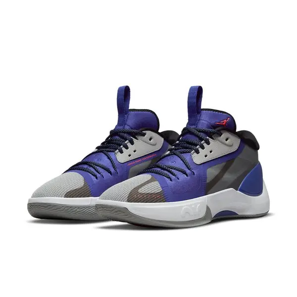 JORDAN Zoom Separate Pf Basketball Shoe - Grey/blue