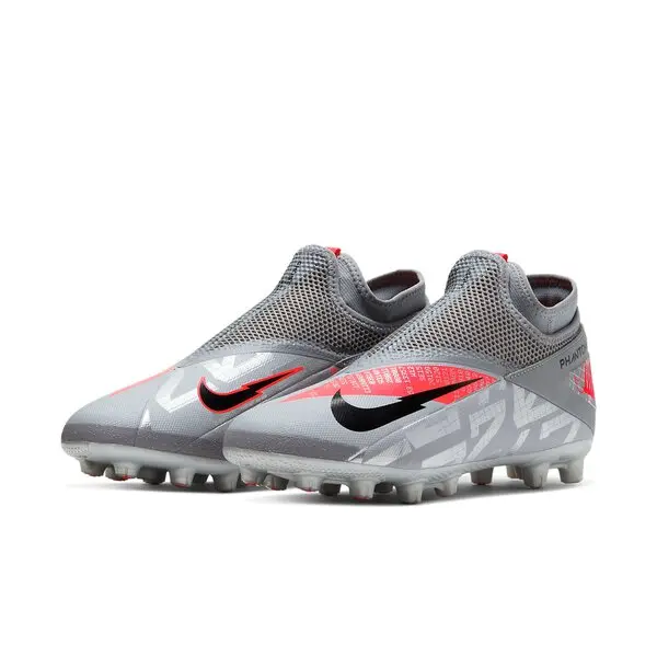 Nike Phantom Vision 2 Academy Df Mg - Silver/red/grey
