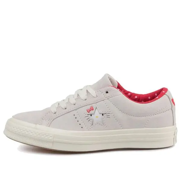 CONVERSE Hello Kitty X One Star Suede Low Top Sneakers - Gray/white