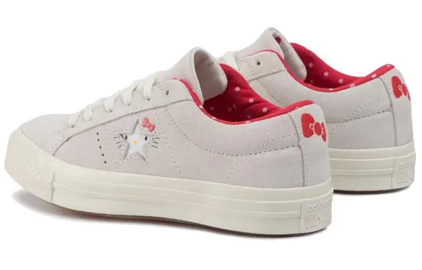 CONVERSE Hello Kitty X One Star Suede Low Top Sneakers - Gray/white