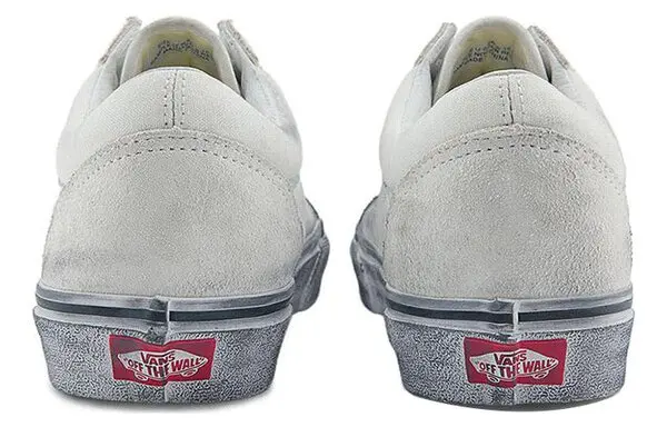 VANS Old Skool Distressed Sneakers - White/grey