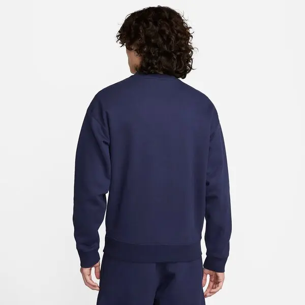 Nike Solo Swoosh Fleece Crew 'midnight Navy - Blue