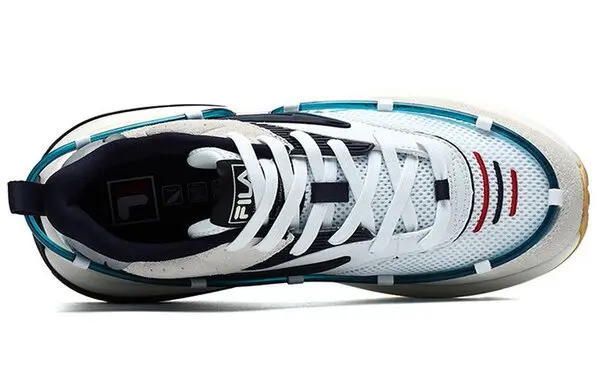 FILA FUSION Graywhite Blue" Low Top Sneakers