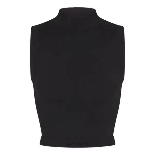 Nike X Skims Vintage Seamless Mock-neck Long-line Bra