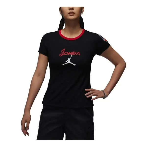 JORDAN Graphic Slim Fit T-shirt - Black