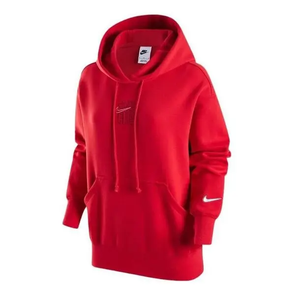 Nike Fleece Hoodie - Red