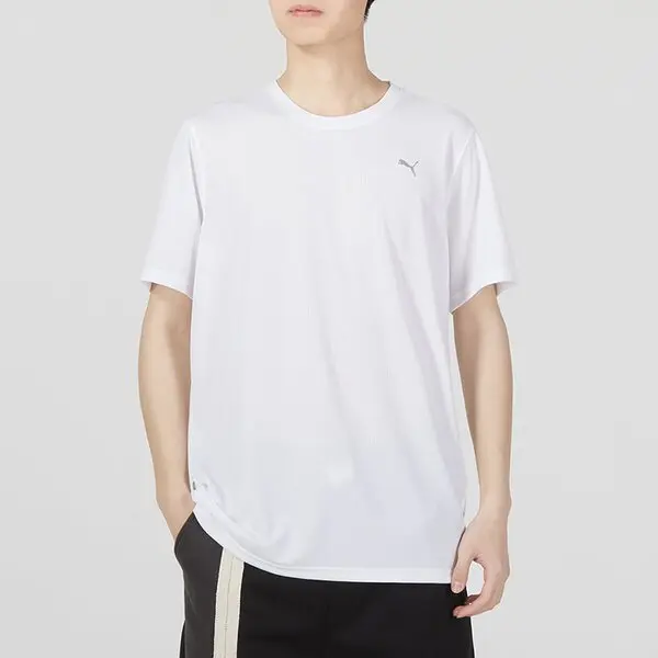 PUMA Training Logo T-shirt - White/grey