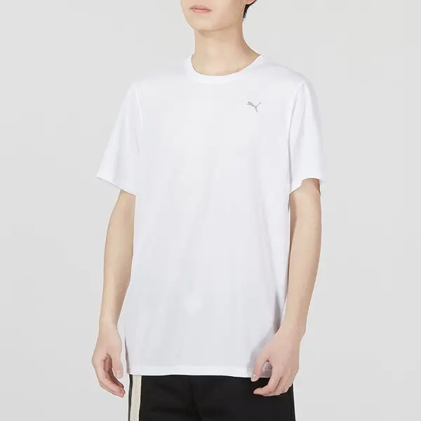 PUMA Training Logo T-shirt - White/grey