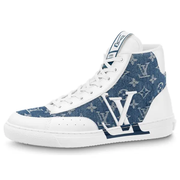 LOUIS VUITTON Charlie High Top Sneakers - White/blue