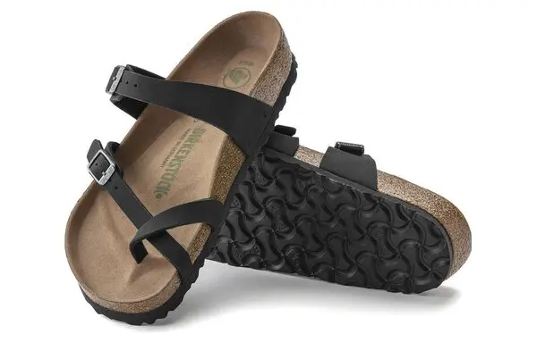 BIRKENSTOCK Mayari Vegan Birko-flor Birkibuc Sandals - Black