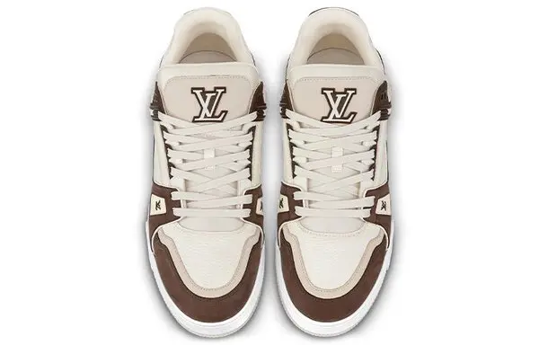 LOUIS VUITTON Trainers - Beige/brown/white